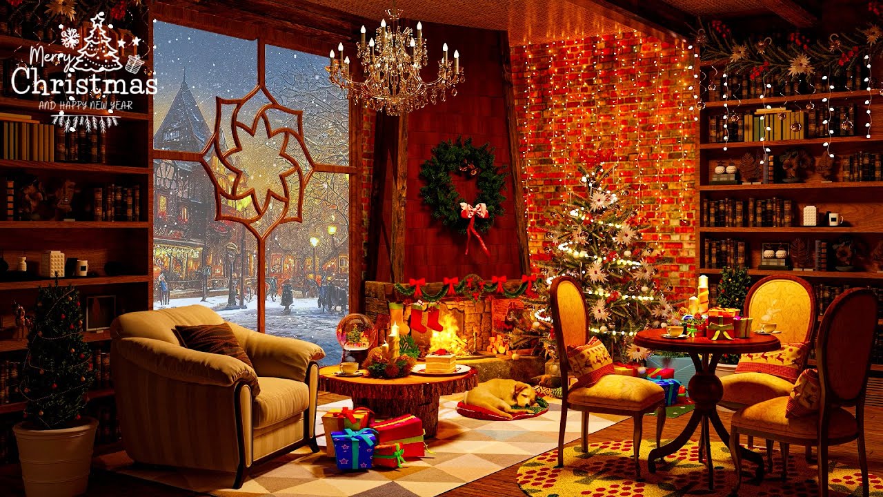 Relaxing Christmas Ambience 🎁 Peaceful Instrumental Christmas Music ...