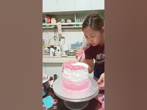 Birthday cake for my Nanay Precy || simple cake - YouTube