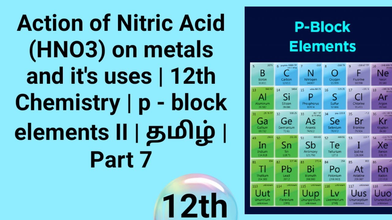 Action of Nitric Acid (HNO3) on metals and it's uses | 12th Chem | p ...
