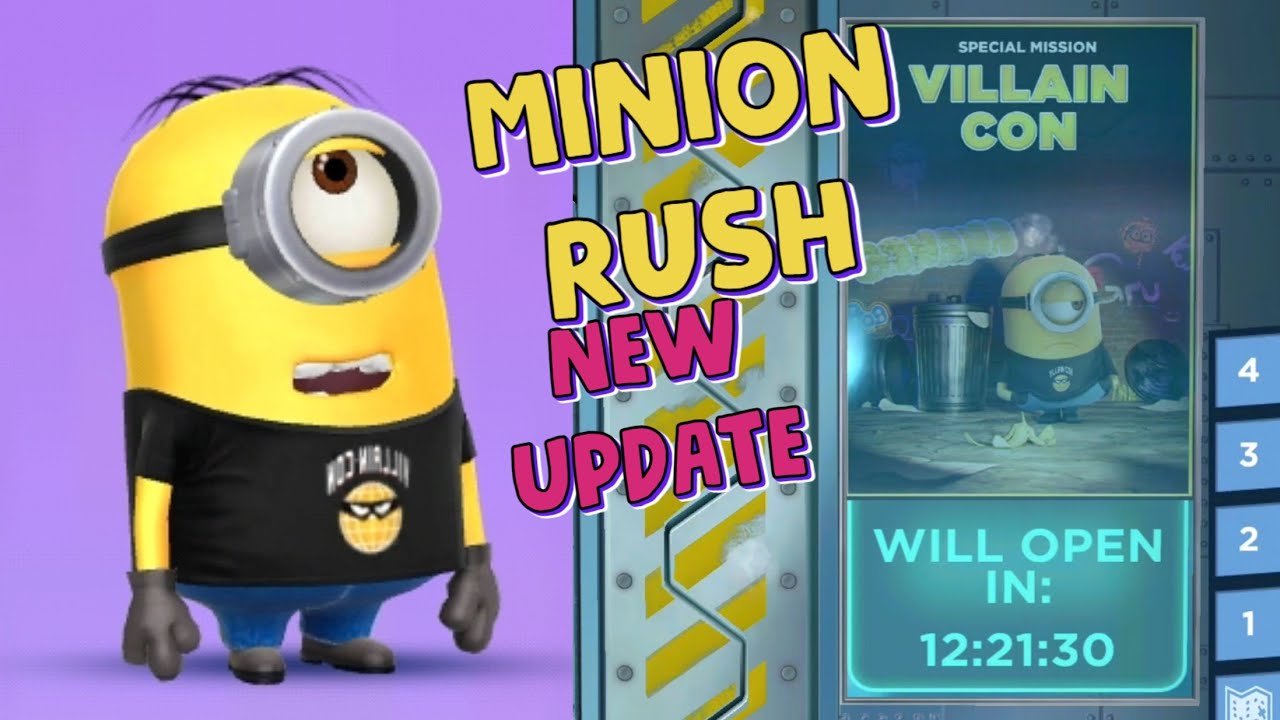 Minion Rush VILLAIN CON New Special Mission Soon update in minions game ...