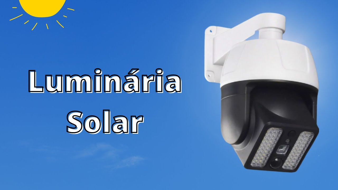 Luminaria Solar em formato de Camera Led 3 modos Iluminaçao Casa - YouTube