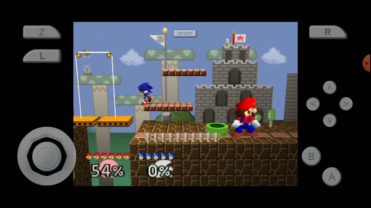 mario vs sonic super smash bros remix - YouTube