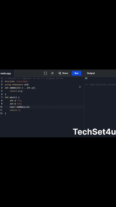difference between void and int in cpp #cpptutorial - YouTube