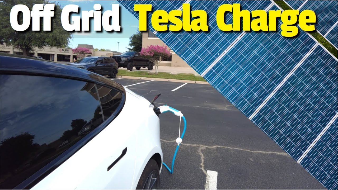 Mobile Off Grid Tesla Charge Experiment. - YouTube