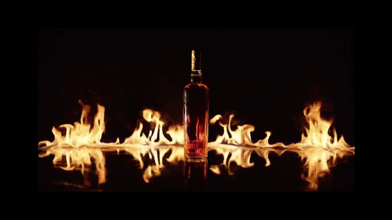 Whisky Bottle and Fire Background | Free To Use - No Copyright ...
