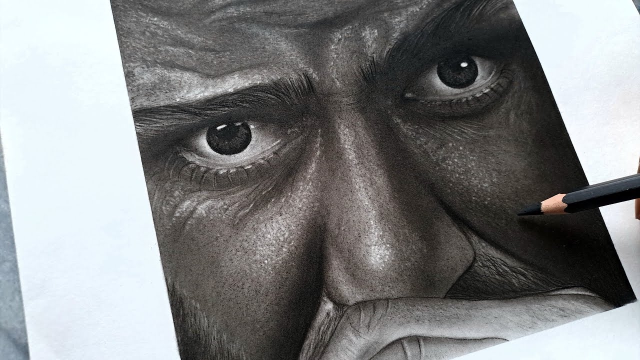 how to draw hyper realistic skin with charcoal |how to draw realistic ...