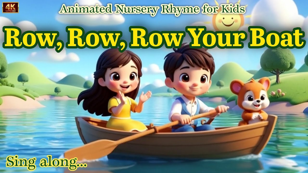 Row, Row, Row Your Boat | Fun 3D Animated Nursery Rhyme for Kids - YouTube