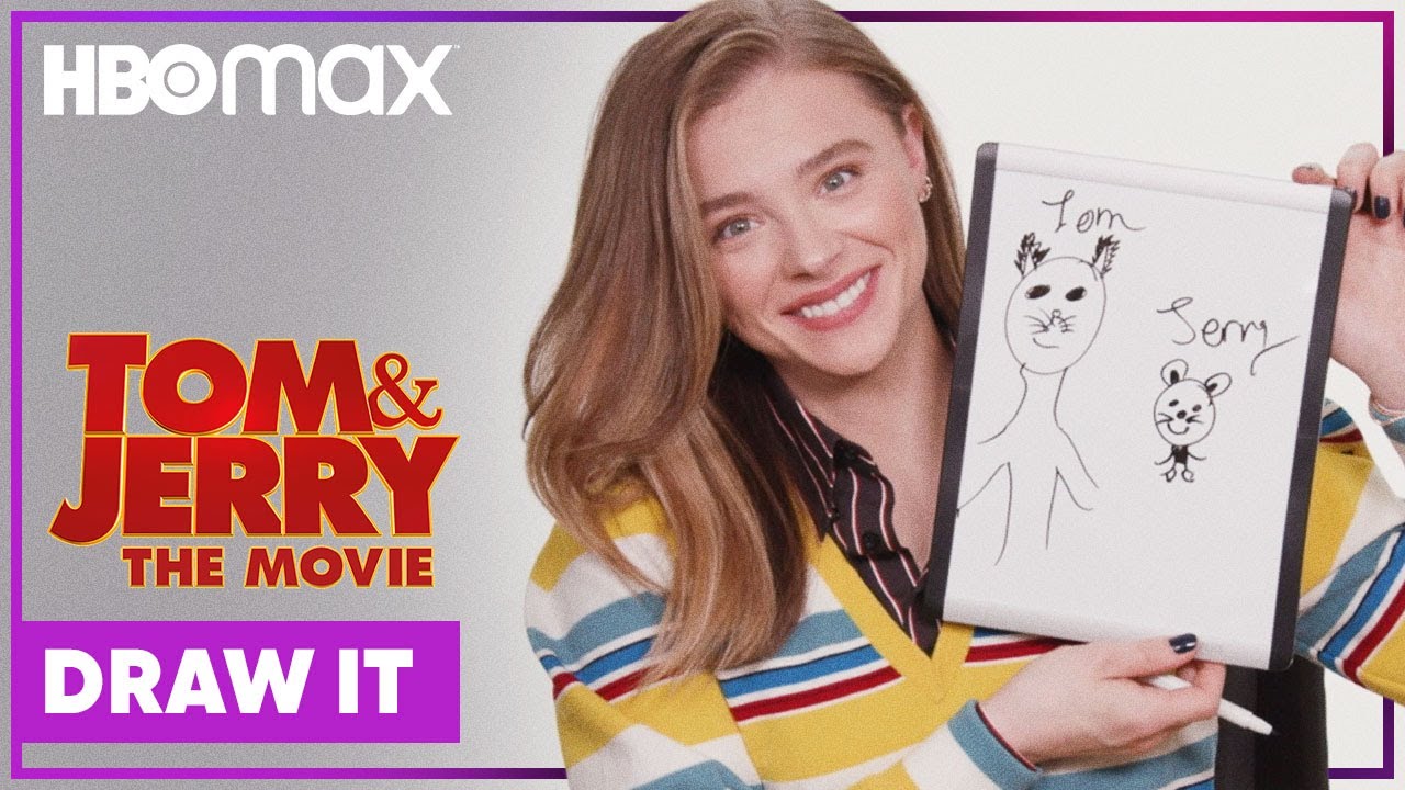Draw It! with Chloë Grace Moretz & Michael Peña | Tom & Jerry | HBO Max ...