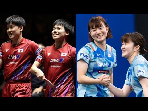 はりそら3度目V、Wさっちゃんは2大会連続Vで日本勢ダブルス2冠！張本智和は男子シングルスで準優勝【卓球 WTTマスカット】 - YouTube