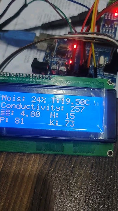 NPK Sensor With Humidity and Temp Measurements Using Arduino #npk #npkfertilizer #npk_fertilizer ...