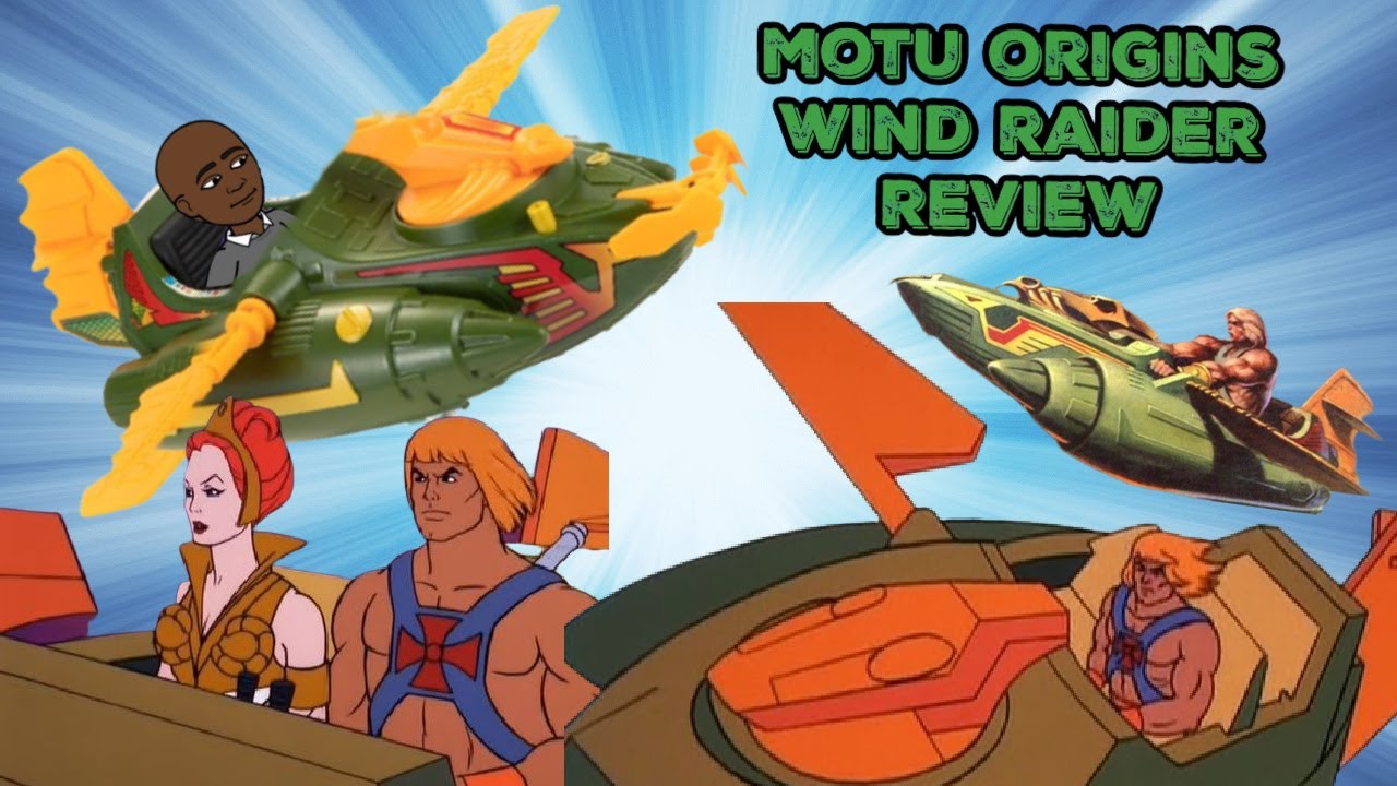 Masters Of The Universe Origins Wind Raider Review - YouTube