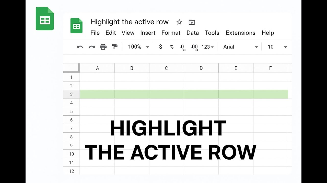 How to highlight the active cell in google sheet ! Highlighting the ...