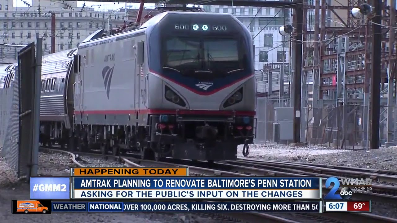 Amtrak planning to renovate Baltimore's Penn Station - YouTube