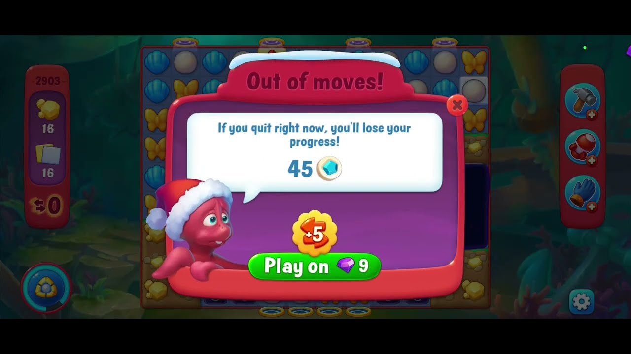 Fishdom gameplay level 2903 fail - YouTube