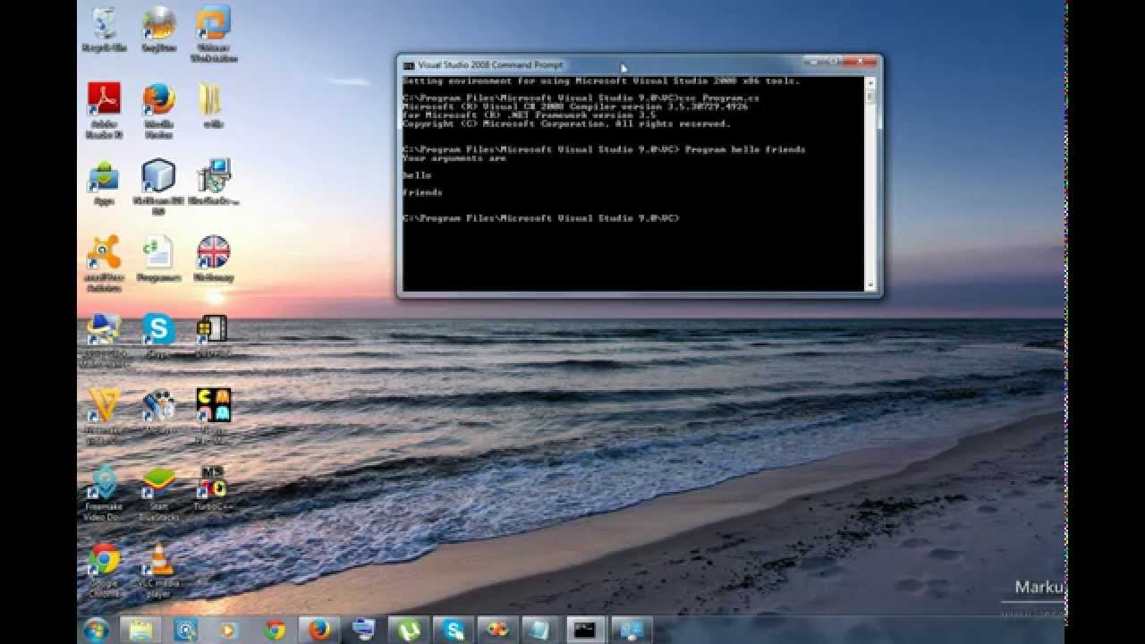 Command line argument in C# - YouTube