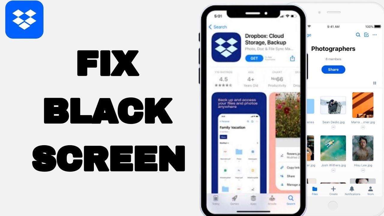 How To Fix And Solve Black Screen On Dropbox App | Easy Fix - YouTube