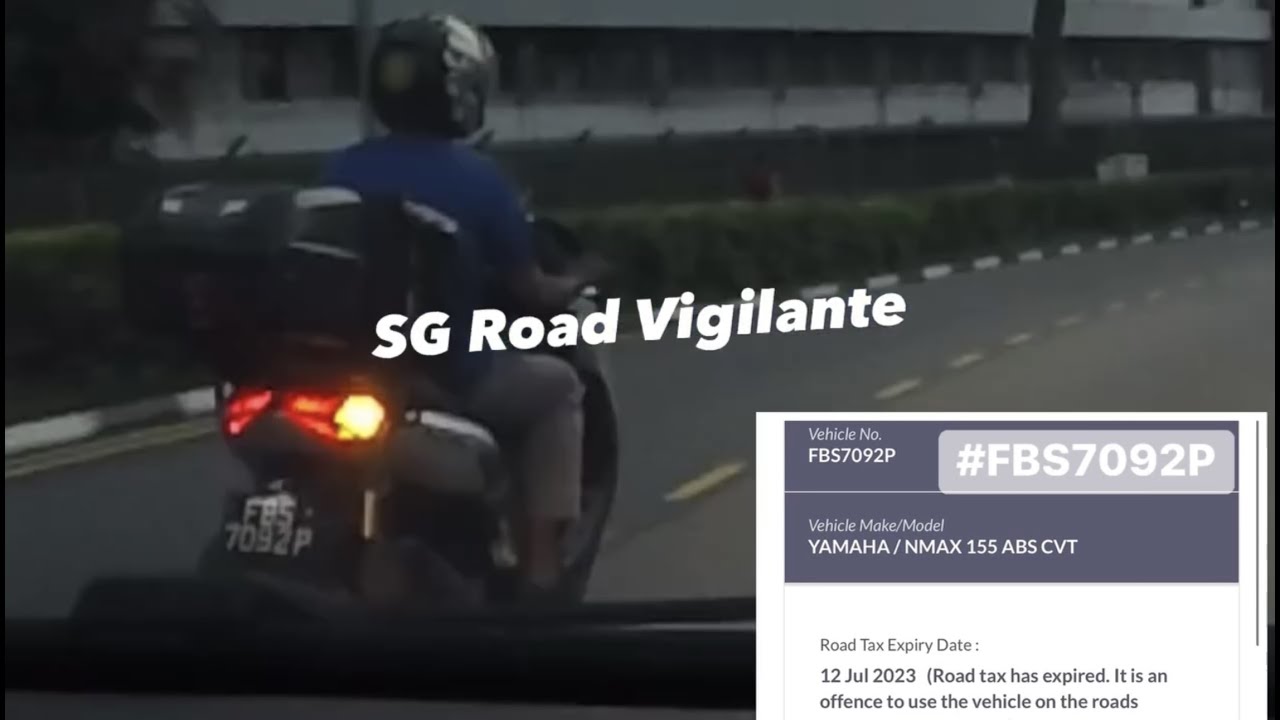 25Jul2023 Alexandra Road #FBS7092P yamaha nmax with expired road tax ...