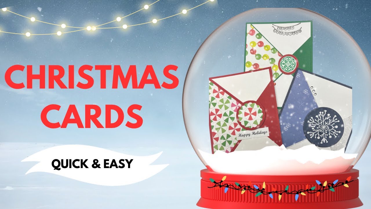 Christmas Cards Quick & Easy #christmascards #quickchristmascards # ...