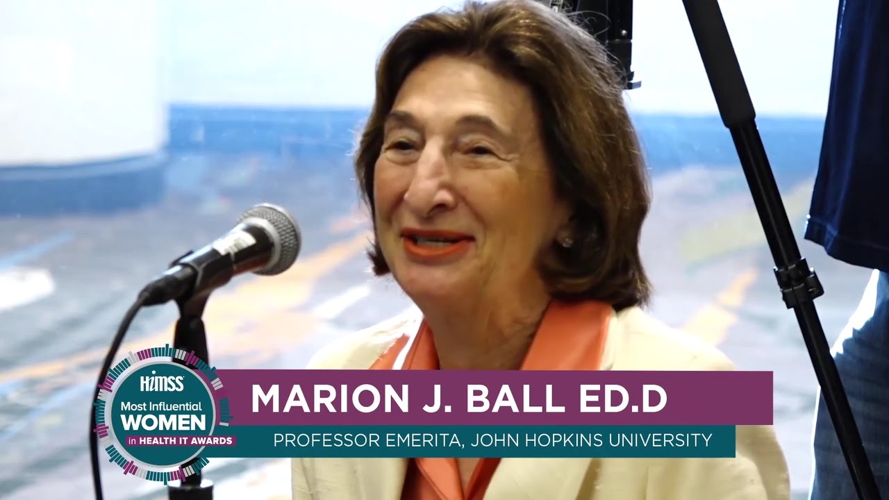 Marion Ball speaks to women entering health IT - YouTube