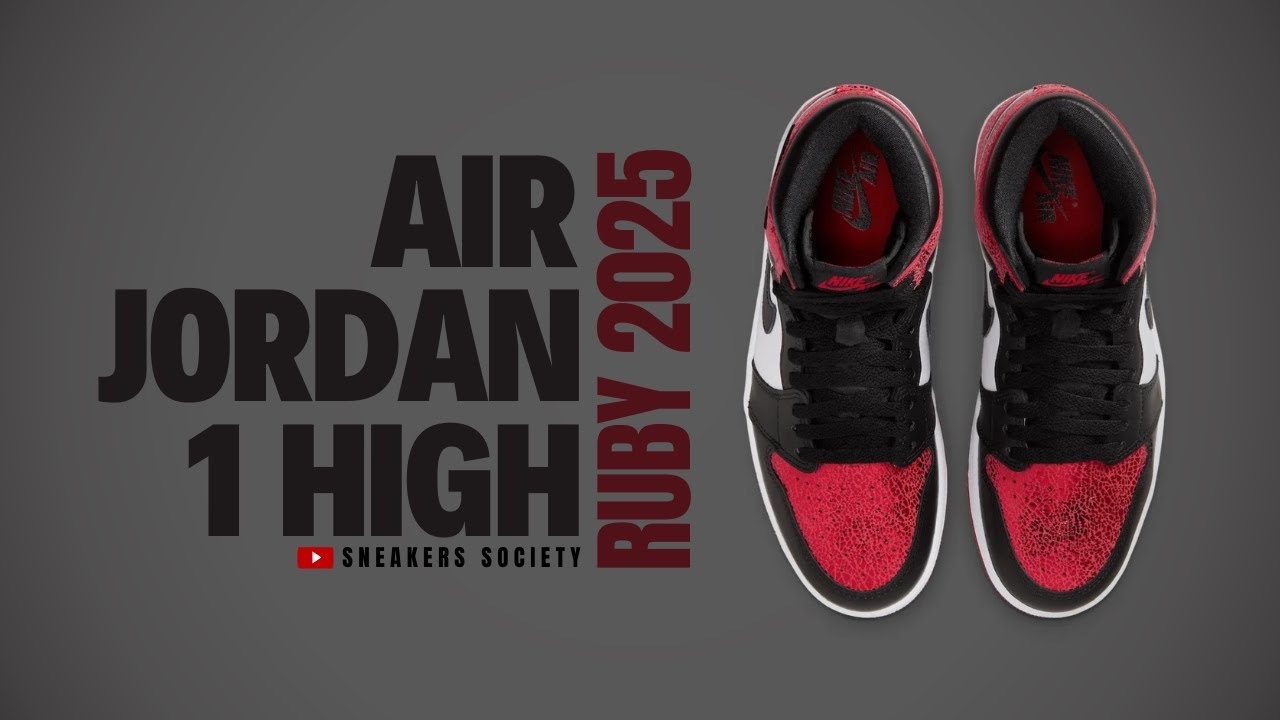 RUBY 2025 Air Jordan 1 High OG | DETAILED LOOK + PRICE - YouTube