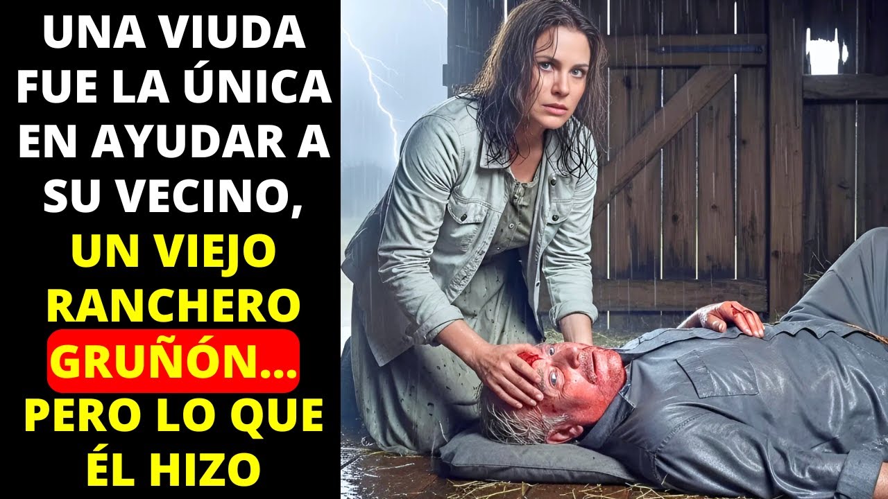 UNA VIUDA FUE LA ÚNICA EN AYUDAR A SU VECINO, UN VIEJO RANCHERO GRUÑÓN ...