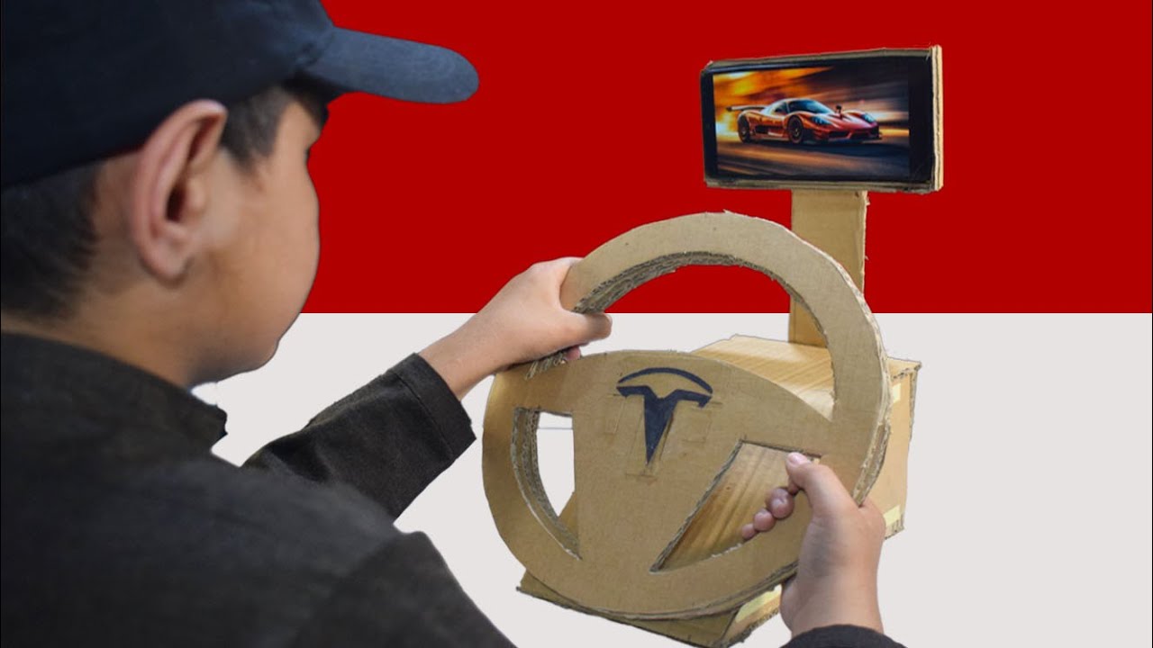 How to make gaming steering wheel with cardboard - Amazing Science ...