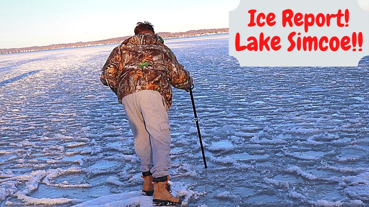 Ice Report! Lake Simcoe! December 2020! - YouTube