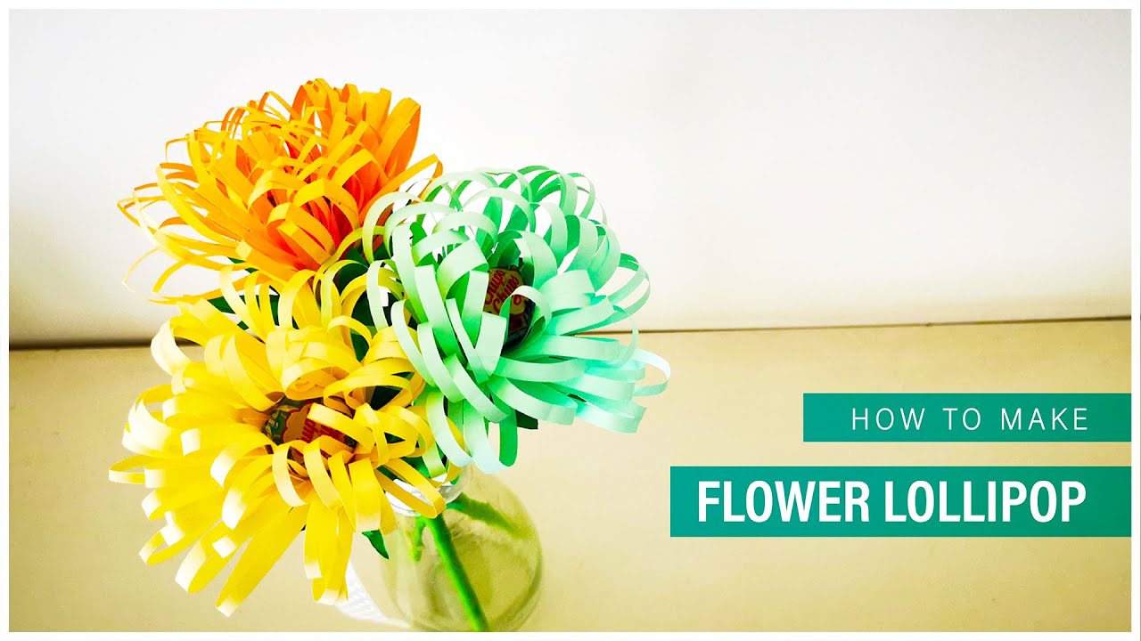 lollipop craft ideas / lollipop craft for toddlers / lollipop flower ...