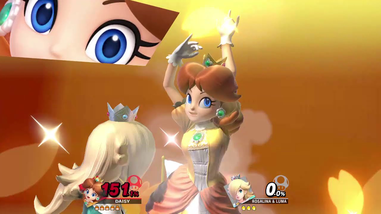 Super Smash Bros. Ultimate (Princess Daisy Vs. Rosalina & Luma) - YouTube