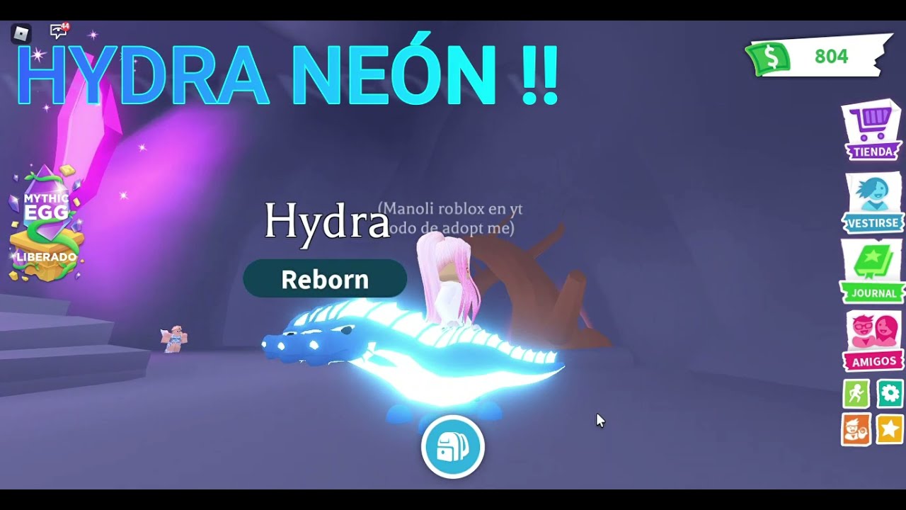 HYDRA NEÓN EN ADOPT ME ROBLOX ;) DE MYTHIC EGG - YouTube