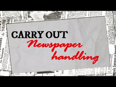 Front Office Operation : Carry Out Newspaper Handling - YouTube