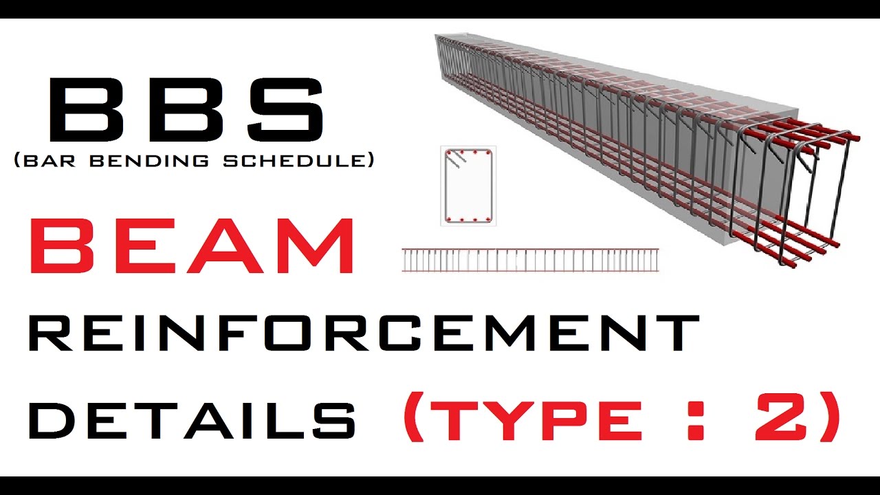 BBS (Bar Bending Schedule) | Beam Reinforcement | Type 2 - YouTube