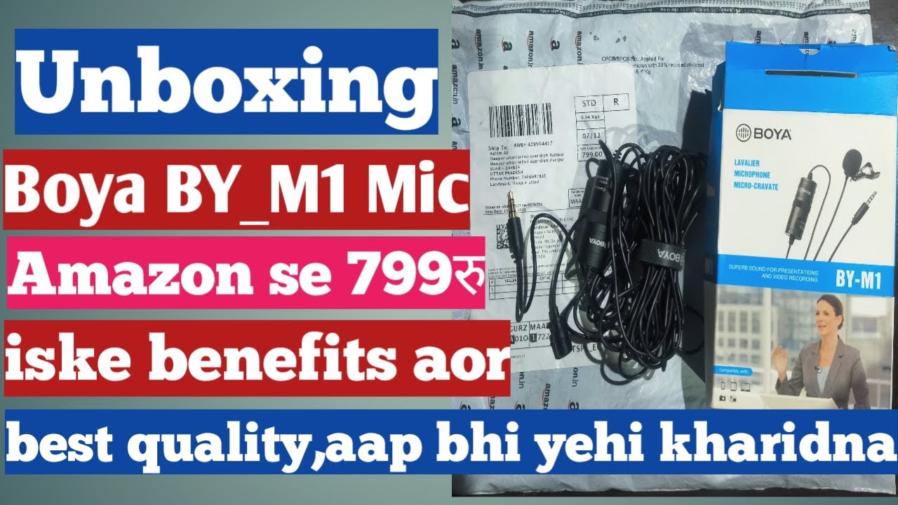 Boya By M1 mic unboxing video 😍😍| Hashim tech gaming - YouTube