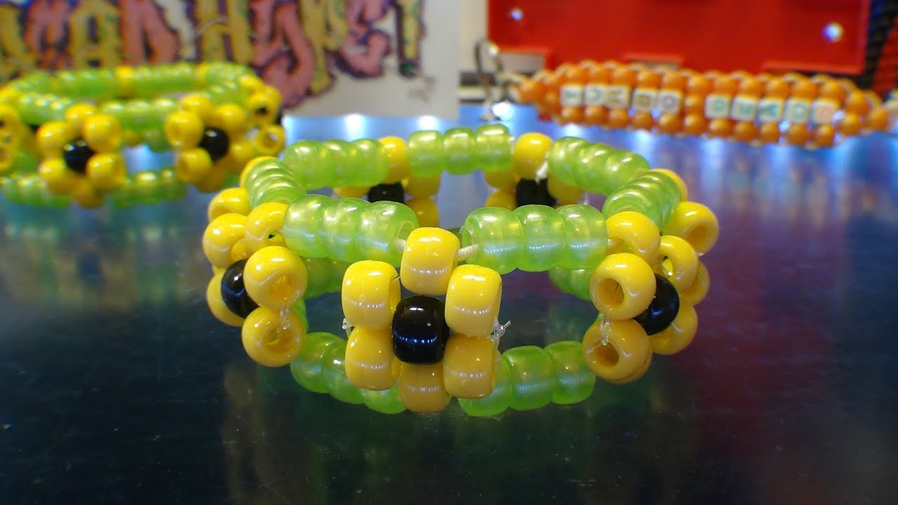 TurboBeads: Sunflower Cuff Tutorial - YouTube
