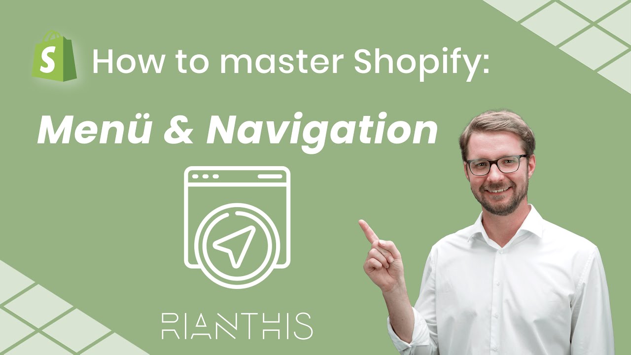 Shopify Menüführung & Navigation | How to Master Shopify - YouTube