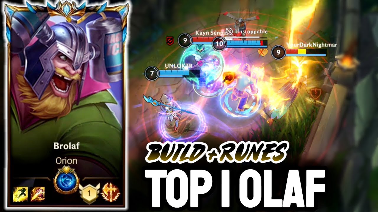 Wild Rift Olaf - Top 1 Olaf Gameplay - Challenger Ranked - YouTube