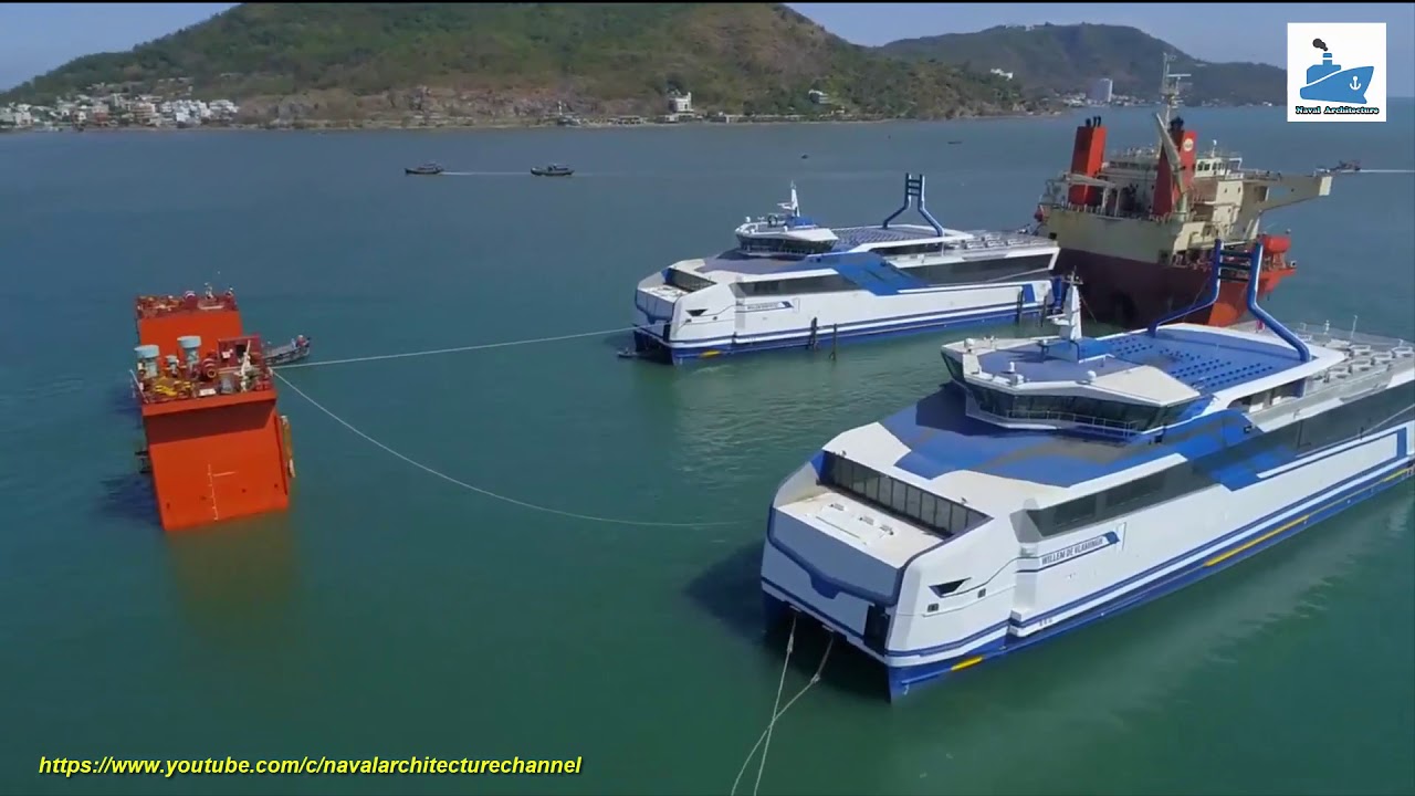 How to moving 2 catamaran cruise ship into module carrier | Naval ...