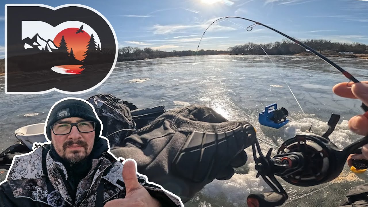 Ice Fishing for Panfish In A Midwest Lake - YouTube