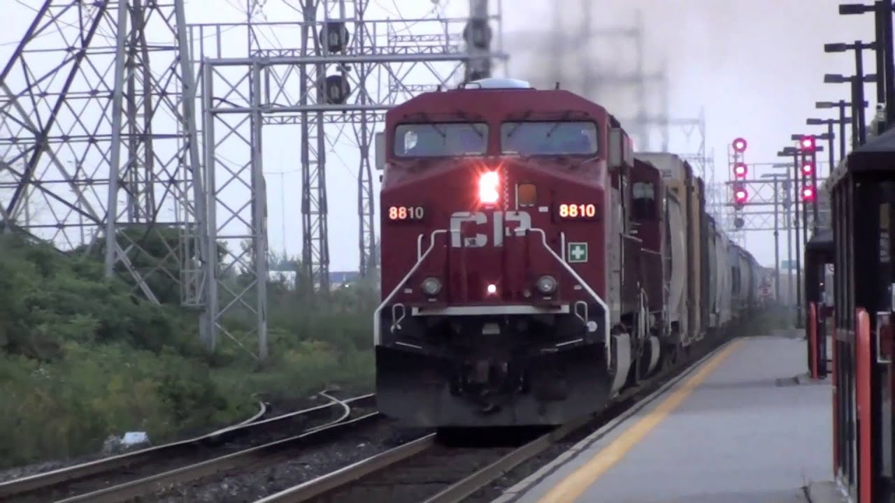 Railfanning The CP Galt Subdivision at Kipling GO station part 1. 8/31 ...