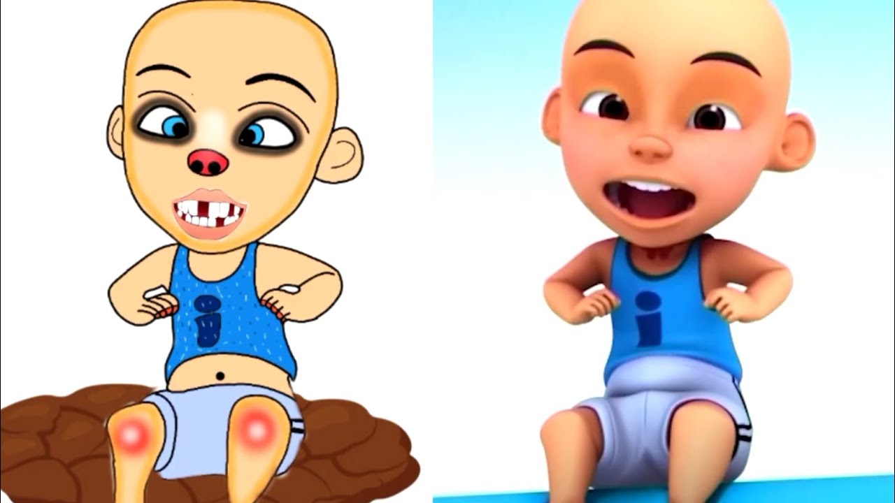 Goyang Upin & Ipin With Dance Happy Birthday song Funny Drawing Meme 🤣 ...