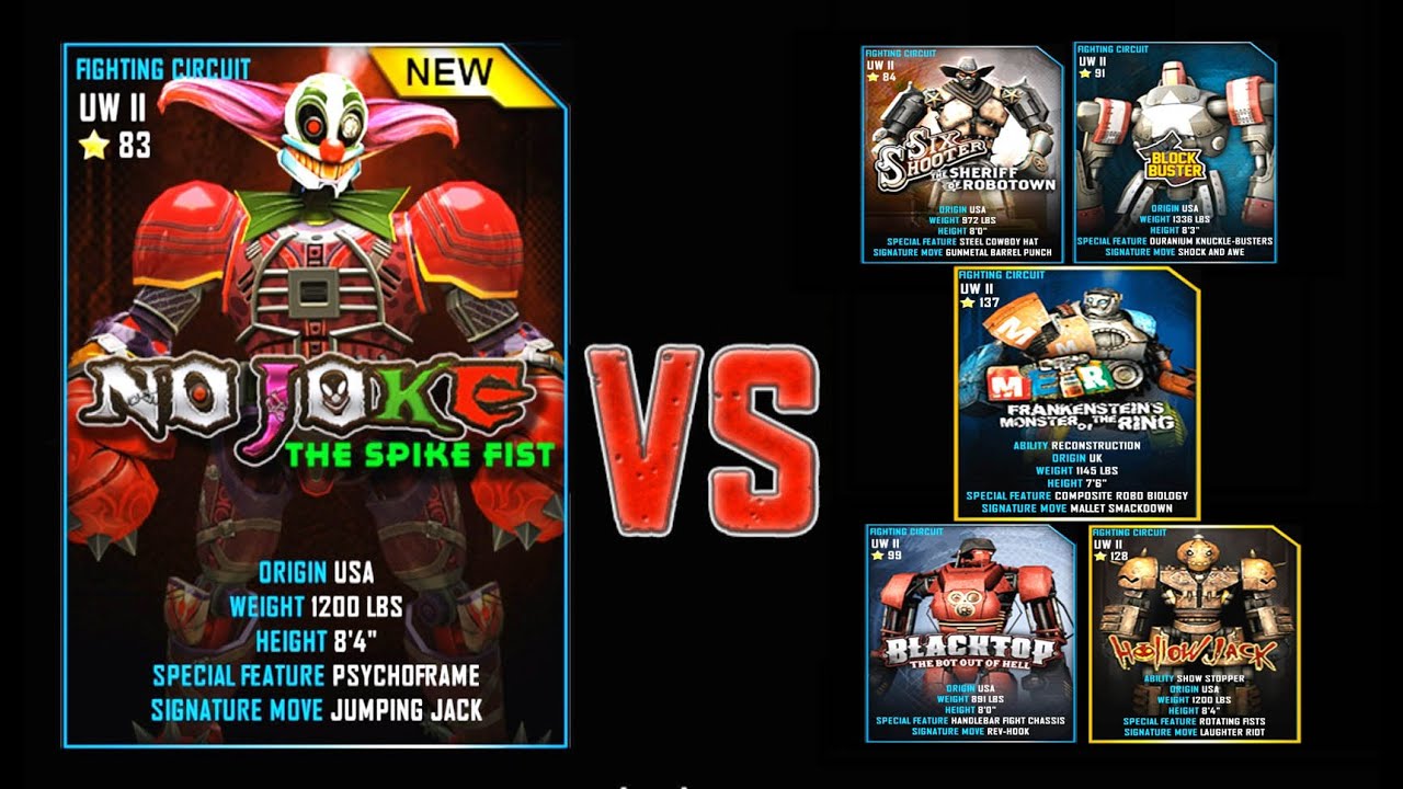 Real Steel WRB FINAL No Joke Series of fights NEW ROBOT (Живая Сталь ...