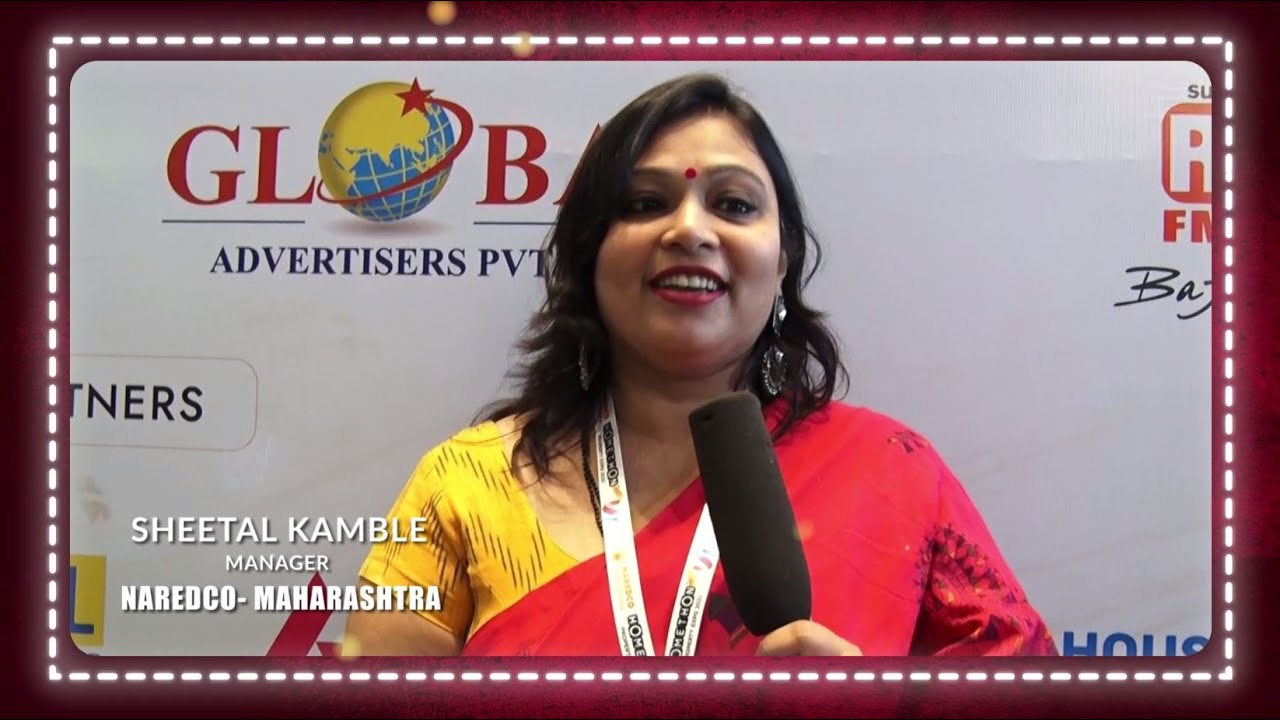 Sheetal Kamble, Manager, NAREDCO, thanks team Global Advertisers under ...