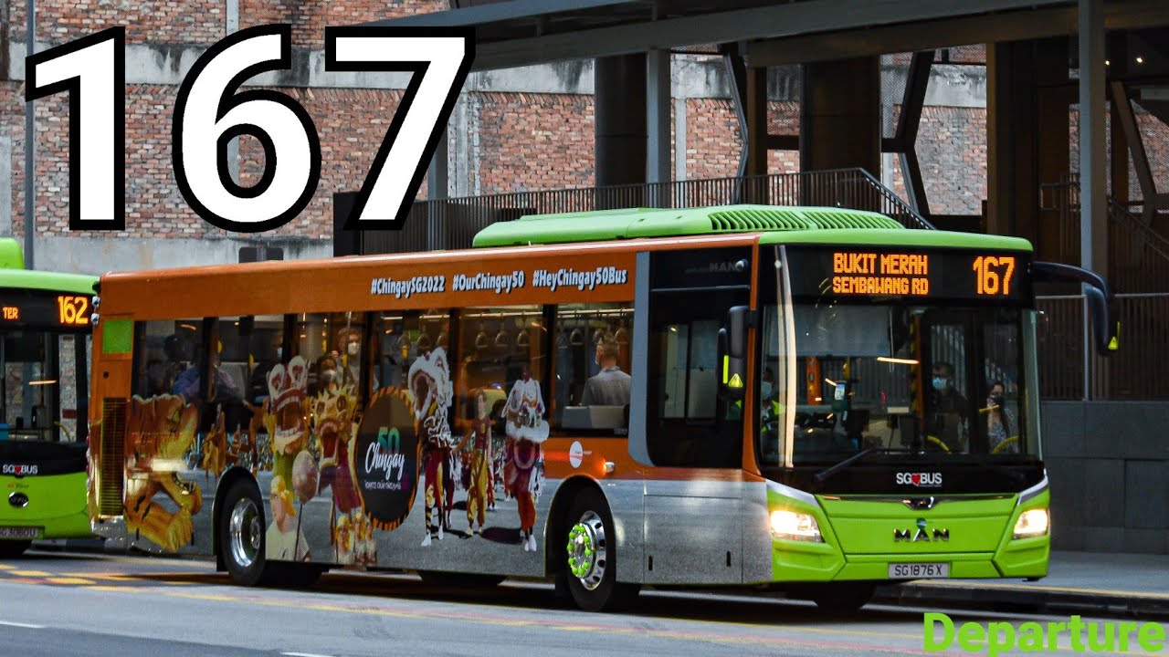 Tower Transit Bus Service 167 [SG1876X - Departure] - YouTube