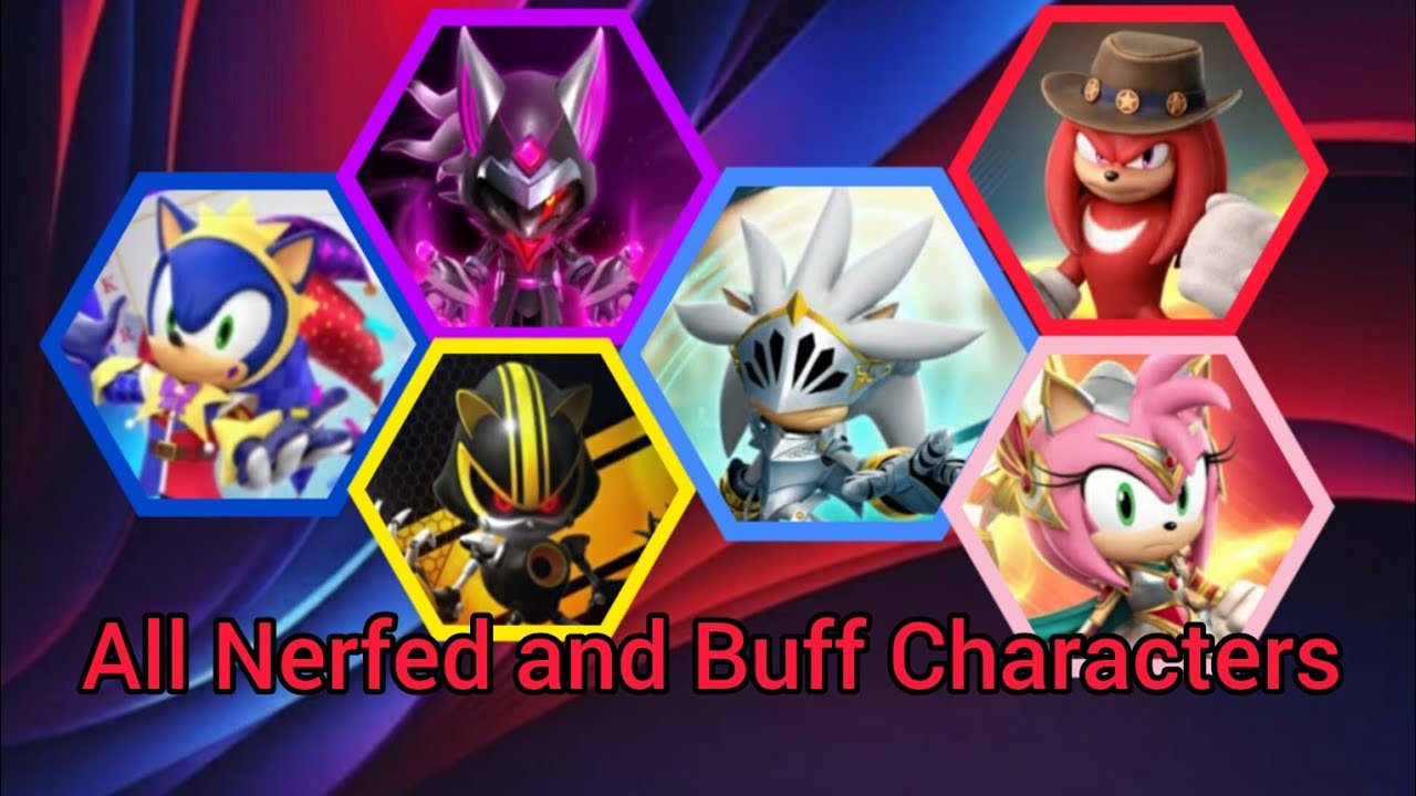 All Buff and Nerfed Characters (Sonic Forces Speed Battle Gameplay ...