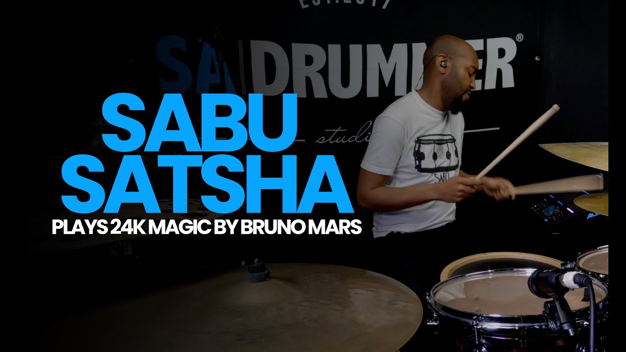 Sabu Satsha jams 24K Magic | SA Drummer Hangouts - YouTube