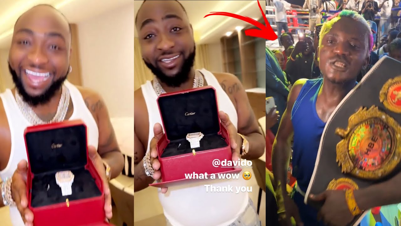 Davido Gift his Sister 25M Diamond Wrist Watch as Portable Celebrate ...