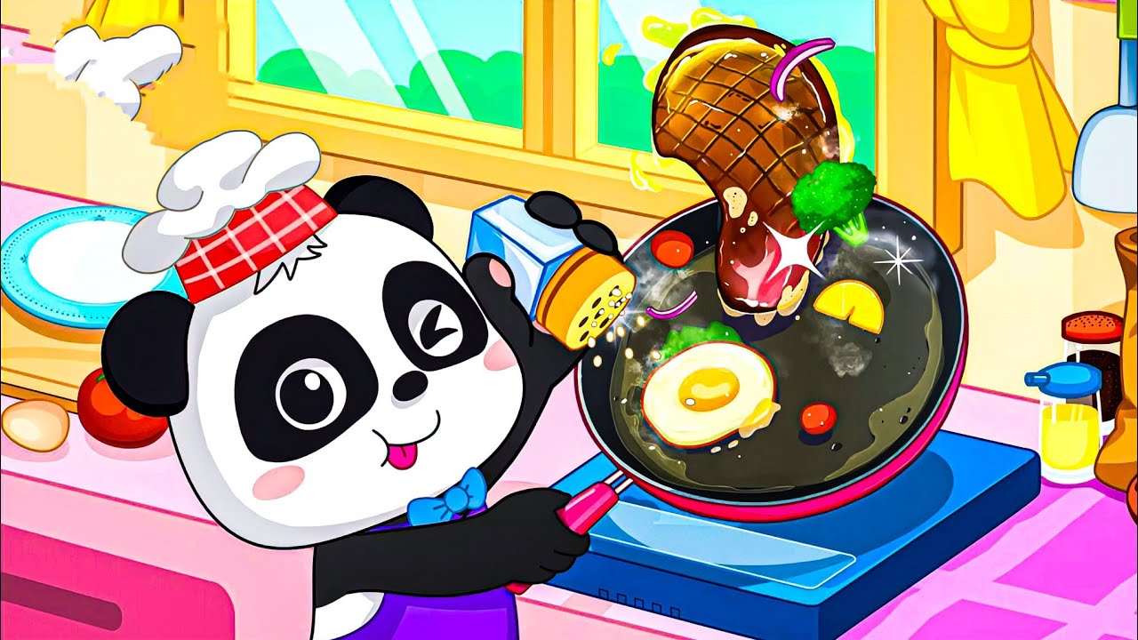 Baby Panda's Kitchen Party - Get Familiar with the Kitchen and Learn ...