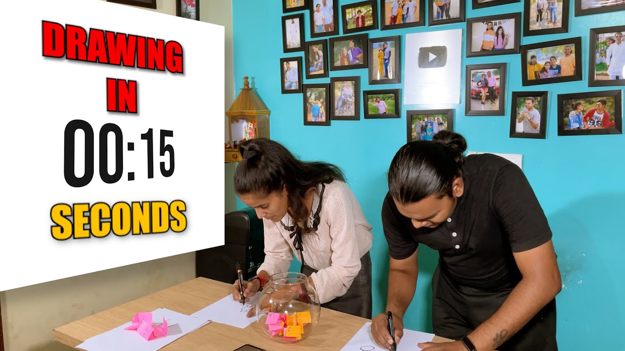 Drawing in 15 Seconds Challenge | Go With Us - YouTube
