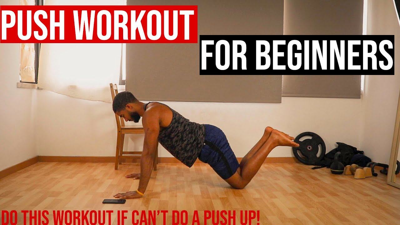 5 MINUTES PUSH WORKOUT FOR BEGINNERS - (FOLLOW ALONG - YouTube
