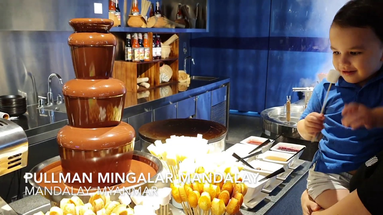 Beautiful and Amazing Chocolate Fountain at Pullman Mandalay Mingalar ...